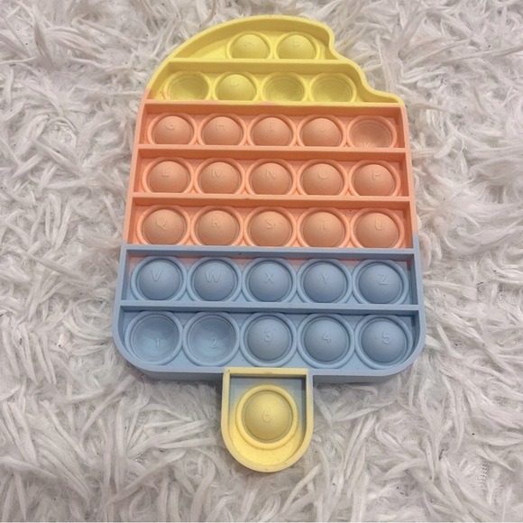 Toys | Flash Alphabet Push It Bubble Popsicle Fidget Toy | Poshmark